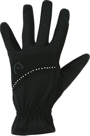 Equithème Equitimme Handschuhe, Strass, Schwarz, Größe M