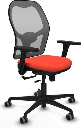 Piqueras y Crespo Schreibtischstuhl Home Office Jorquera mit 3D-Armen, h&ouml;henverstellbare Lendenwirbelst&uuml;tze, ausgestattet mit Syncro/Traslack und injiziertem Schaumstof