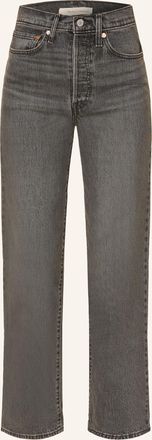 Levi's Straight Jeans Ribcage schwarz