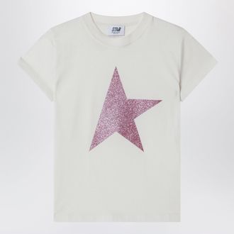 Golden Goose Wei&szlig;es Star-T-Shirt aus Baumwolle