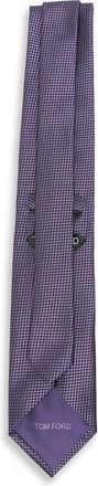 Tom Ford Textured Silk Necktie - Purple