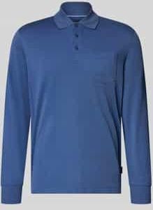 Bugatti Regular Fit Poloshirt aus Baumwoll-Mix mit Brusttasche