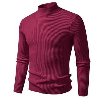 Generic Sweat Homme Bleu Electrique Camionneur Montant Rouge Soldes Qualit&eacute; Boutonn&eacute; Unisexe des Bois Raye Lilas Technique Losange Chandail Velour Une Surv&ecirc;te