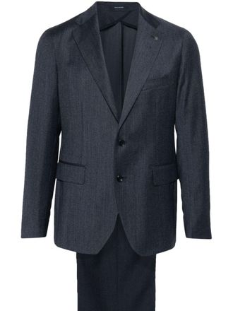 Tagliatore costume Montecarlo &agrave; simple boutonnage - Bleu