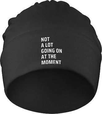 Generic Homme Femme Bonnets De Ski Pas Grand-Chose &Agrave; Signaler en Ce Moment. Id&eacute;es Cadeaux pour Femmes Bonnets Tricot&eacute; Mode Bonnet dhiver Doux Bonnet &Agrave; Revers 