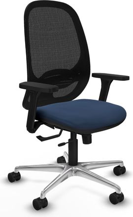 Piqueras y Crespo B&uuml;rostuhl, 8 Stunden, mit 3D-Armen, h&ouml;henverstellbare Lendenwirbelst&uuml;tze, ausgestattet mit Synchron/Translack und Schneideschaum, mit Rollen von 65 mm