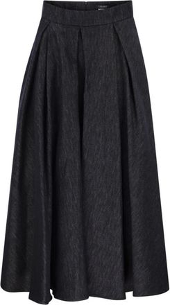 Max Mara Femme, Jupes, Bleu, Taille: 38 FR Jupe Midi Corolla