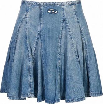 Diesel Femme, Jupes, Bleu, Taille: W24 De-Spiki-S Skirt