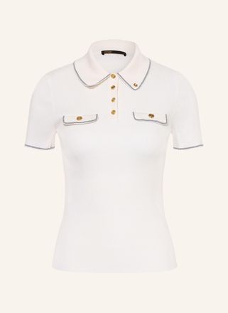Maje Strick-Poloshirt weiss