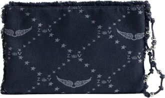 Zadig&Voltaire Femme, Sacs, Bleu, Taille: ONE Size Angel Denim Monogram