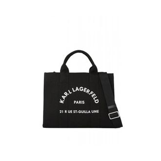 Karl Lagerfeld Rue St-Guillaume Medium Square Tote Bag - - Bags - Damen - Schwarzk - ONE SIZE