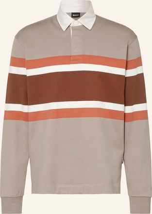 HUGO BOSS Sweat-Poloshirt Saarinen braun