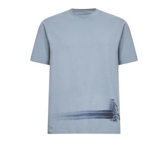 C.P. Company C.p. Company, Homme, Tops, Bleu, Taille: L T-shirt &agrave; imprim&eacute; logo