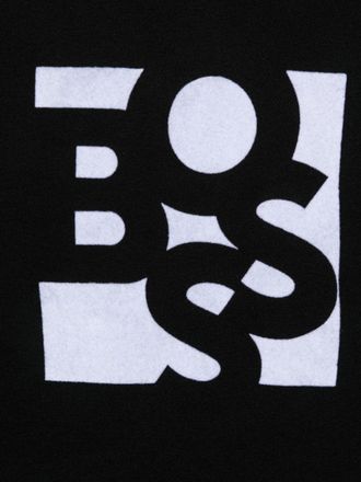 HUGO BOSS Cotton-blend Hoodie Sweatshirt - Black