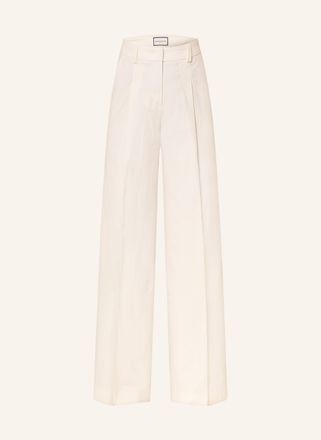Seductive Seductive Marlenehose Chrissy Mit Leinen weiss