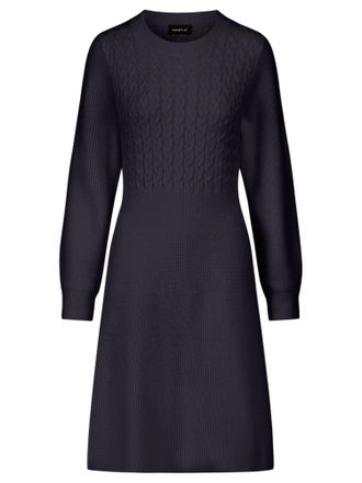 Apart Fashion APART Strickkleid mit Zopfmuster, Nachtblau, 40