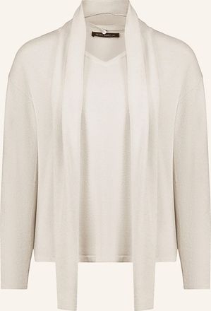 Betty Barclay Pullover Mit Glitzergarn Und Abnehmbarem Schal beige