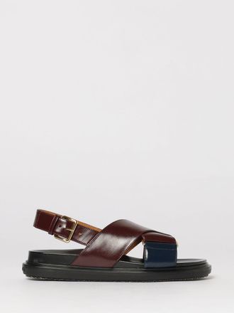 Marni Sandales &agrave; Talons Femme couleur Bordeaux