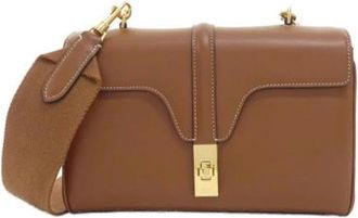Celine Pre-owned Teen Soft 16 Calf Shoulder Bag - Femme - Pre-owned - Brun - Taille: ONE Size