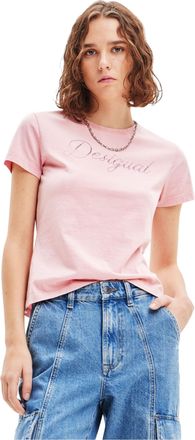 Desigual Damen Ts_Maya T-Shirt, Rot, L EU