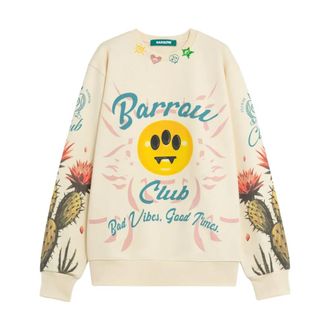 Barrow Barrow, Homme, Sweatshirts et sweats &agrave; capuche, Beige, Taille: L Crewneck SweaT-shirt