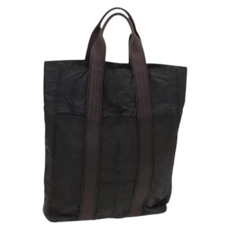 Herm&egrave;s Pre-owned Nylon Tote Bag - - Pre-owned - Damen - Braun - ONE SIZE