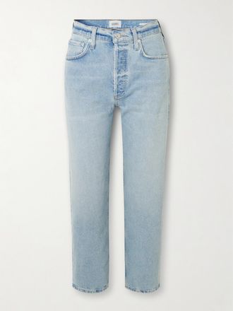 Citizens Of Humanity Delfina Hoch Sitzende Jeans Mit Geradem Bein - Blau