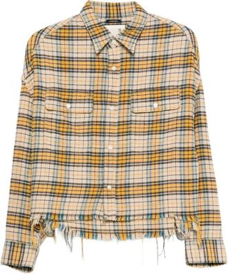 R13 Femme, Blouses et Chemises, Jaune, Taille: 38 FR Shirt
