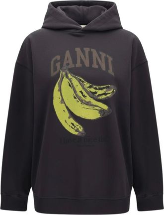 Ganni Femme, Sweatshirts et sweats &agrave; capuche, Gris, Taille: 38 FR Vintage Wash SweaT-shirt