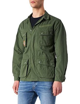 Superdry Tropical Combat Jacket Veste, Thym, S Homme