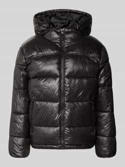 Review Gl&auml;nzende Steppjacke mit Kapuze und Rei&szlig;verschlusstaschen