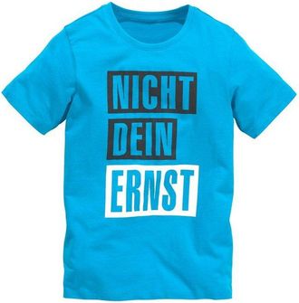 Kidsworld T-Shirt mit Spruch: NICHT DEIN ERNST Kurzarm, Basic-Passform, mit trendigem Aufdruck