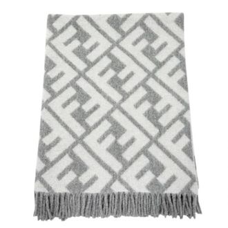 Fendi Pre-owned Blanket - - Pre-owned - Damen - Grau - ONE SIZE