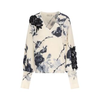 Blumarine Maglia St.Rose e Ric. - - Knitwear - Damen - Wei&szlig; - M