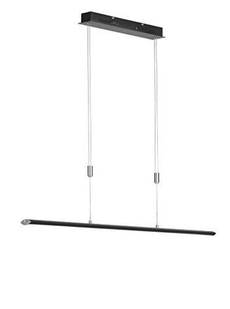 Fischer & Honsel Pendelleuchte Beat TW 1x LED 25,0 Watt, sandschwarz, 3 Stufen CCT, h&ouml;henverstellbar, stufenlos dimmbar, 60546, 85 x 8 x 160 cm (LxBxH), 2800 lm, 2700 