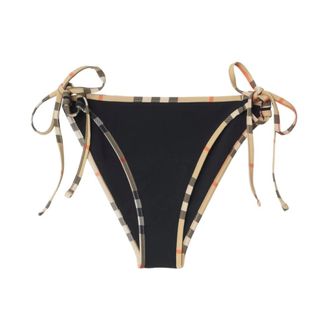 Burberry Femme, Maillots de bain, Noir, Taille: 38 FR Bas de bikini &agrave; carreaux