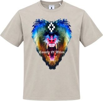 Marcelo Burlon F6Cmmath131 T-Shirt - Homme - Tops - Beige - Taille: XL