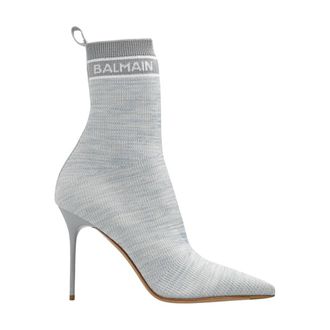 Balmain Skye Stiefeletten mit Absatz - - Shoes - Damen - Grau - 40 EU