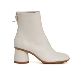 AGL Agl, Femme, Chaussures, Blanc, Taille: 37 1/2 EU Bottines en cuir avec talon de 60 mm