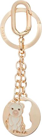 Furla Femme, Accessoires, Beige, Taille: ONE Size Crystal Keyring Bear