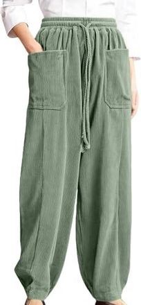 Generico Pantalon De Jogging Femme Taille Haute Pantalon D&eacute;contract&eacute; Jambe Large Sport Pantalon Combinaison Avec Poches &Eacute;l&eacute;gantes Confortable Athl&eacute;tique Pantal