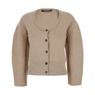 Jacquemus Doppio Cardigan - - Knitwear - Damen - Beige - S