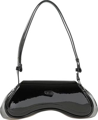 Diesel Femme, Sacs, Noir, Taille: ONE Size Sac &agrave; Bandouli&egrave;re Structur&eacute; Asym&eacute;trique