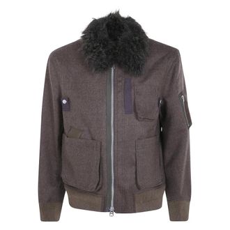 sacai Homme, Vestes, Brun, Taille: L Light Vestes