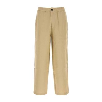 Le Kasha Homme, Pantalons, Beige, Taille: L Linen Pant