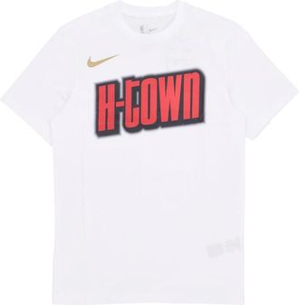 Nike Houston Rockets City Edition Logo Tee - - Sport - Herren - Wei&szlig; - L