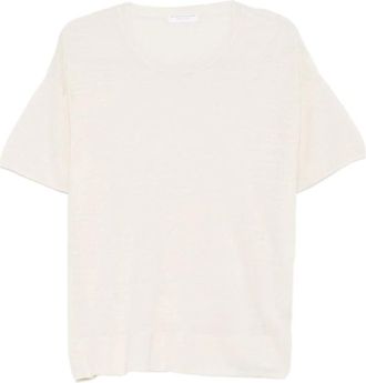 Majestic Filatures Femme, Tops, Blanc, Taille: 38 FR T-shirt &agrave; Manches Courtes et Col Rond