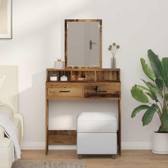 vidaXL Coiffeuse Bois ancien 79 x 41 x 140 cm Bois ding&eacute;nierie Vidaxl