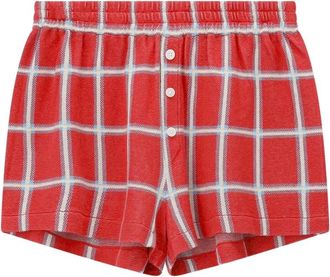 Guest In Residence Homme, Sous-v&ecirc;tements, Rouge, Taille: M Shorts &agrave; Carreaux