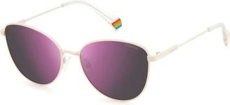 Polaroid Femme, Accessoires, Jaune, Taille: ONE Size Lunettes de soleil en acier inoxydable
